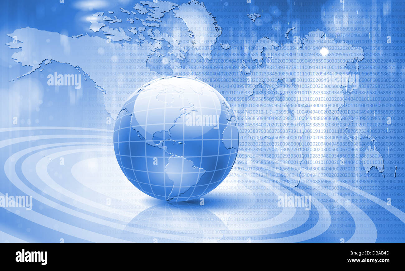 Image of light blue planet Earth Stock Photo - Alamy