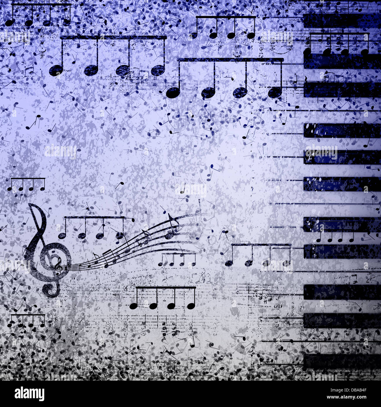 Music notes background Stock Photo - Alamy