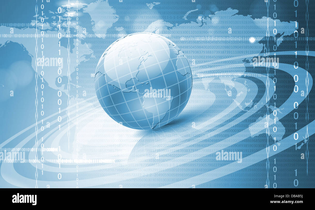 Image of light blue planet Earth Stock Photo - Alamy