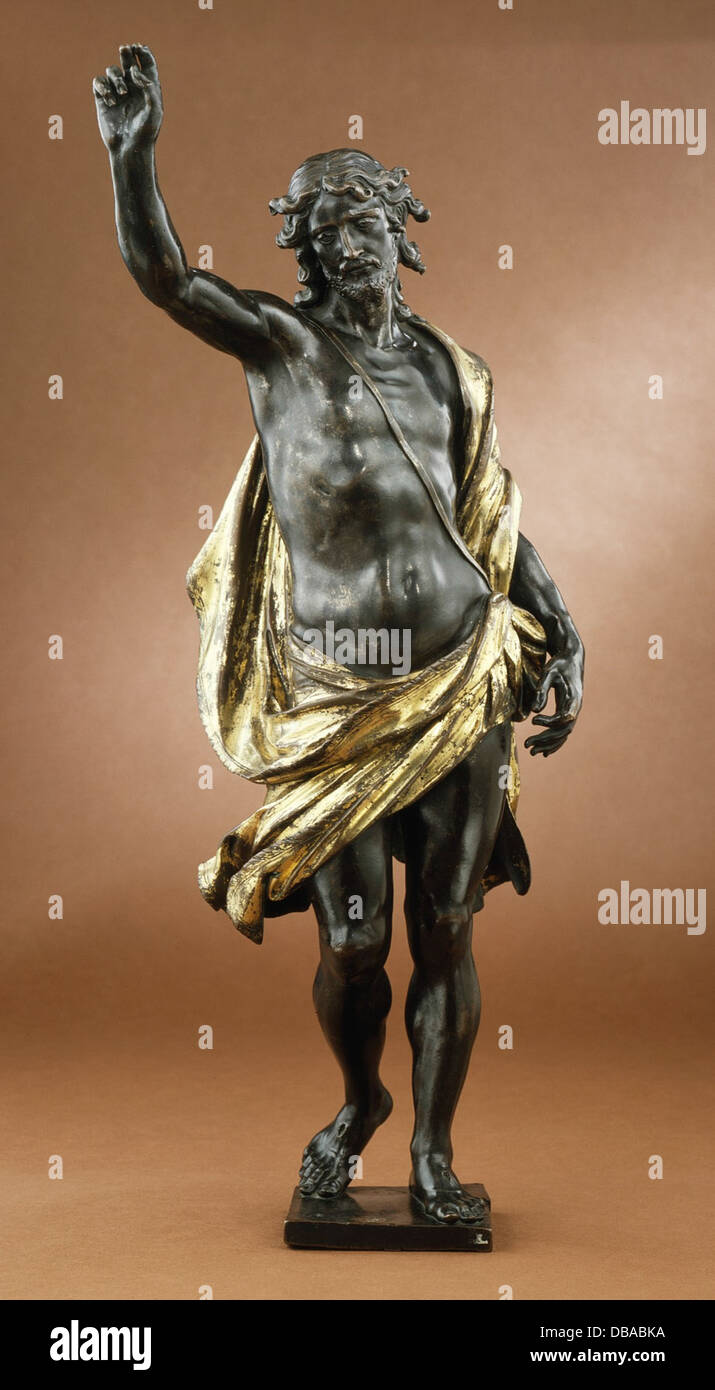 This sculpture of the Risen Christ captures the dramatic moment of ...
