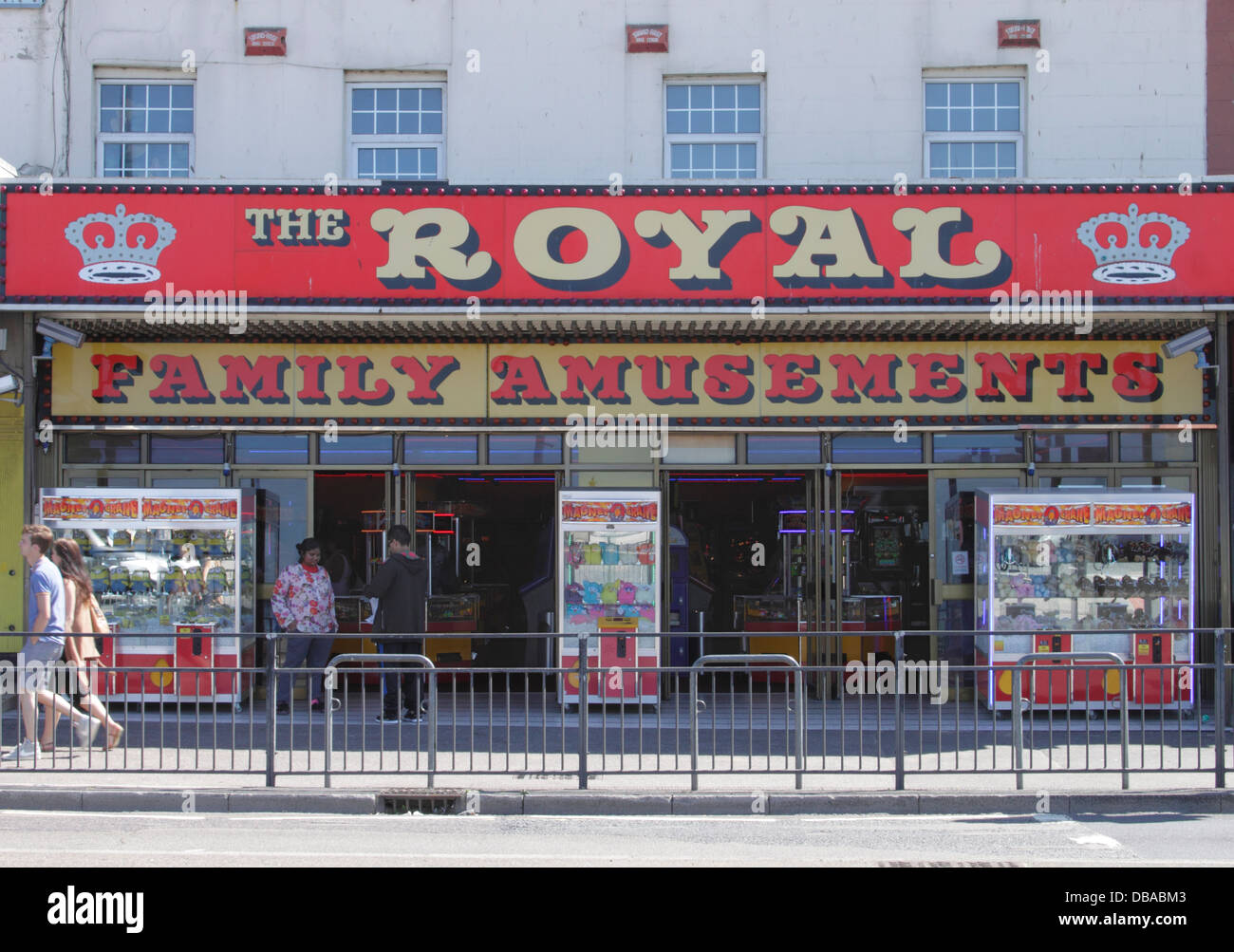 Royal Family Amusements at seafront Margate Kent Stock Photo - Alamy