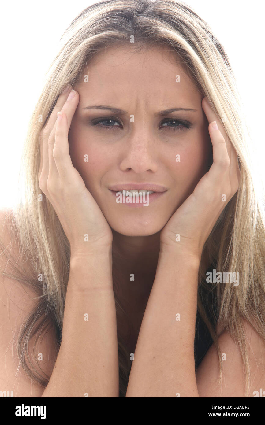 Attractive Young Woman Looking Shocked Scared Or Surprised Isolated ...