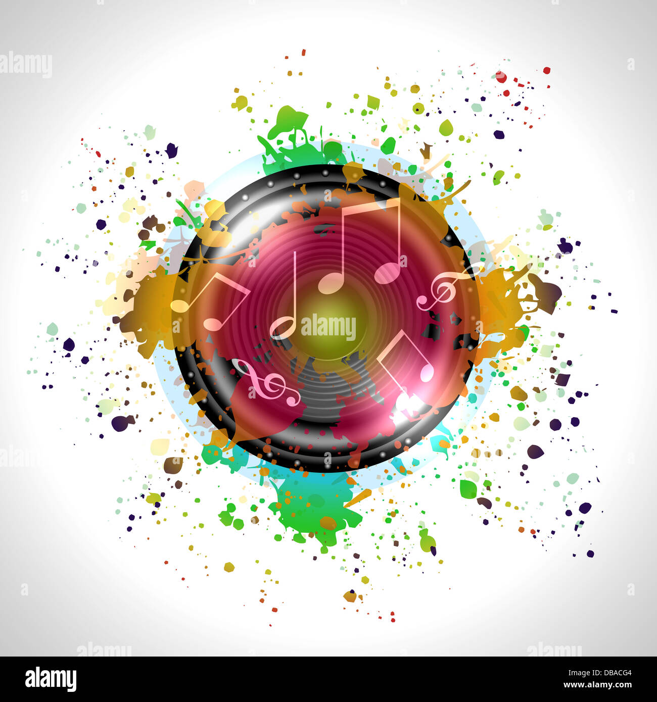 Image of music speaker Stock Photo - Alamy