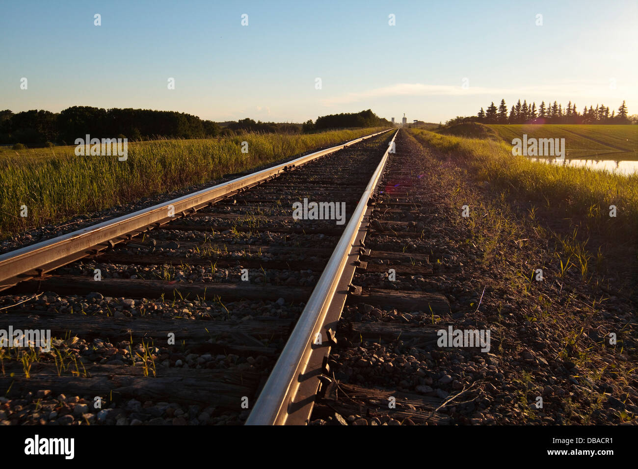 Rail line near Marsden, Saskatchewan Stock Photo - Alamy