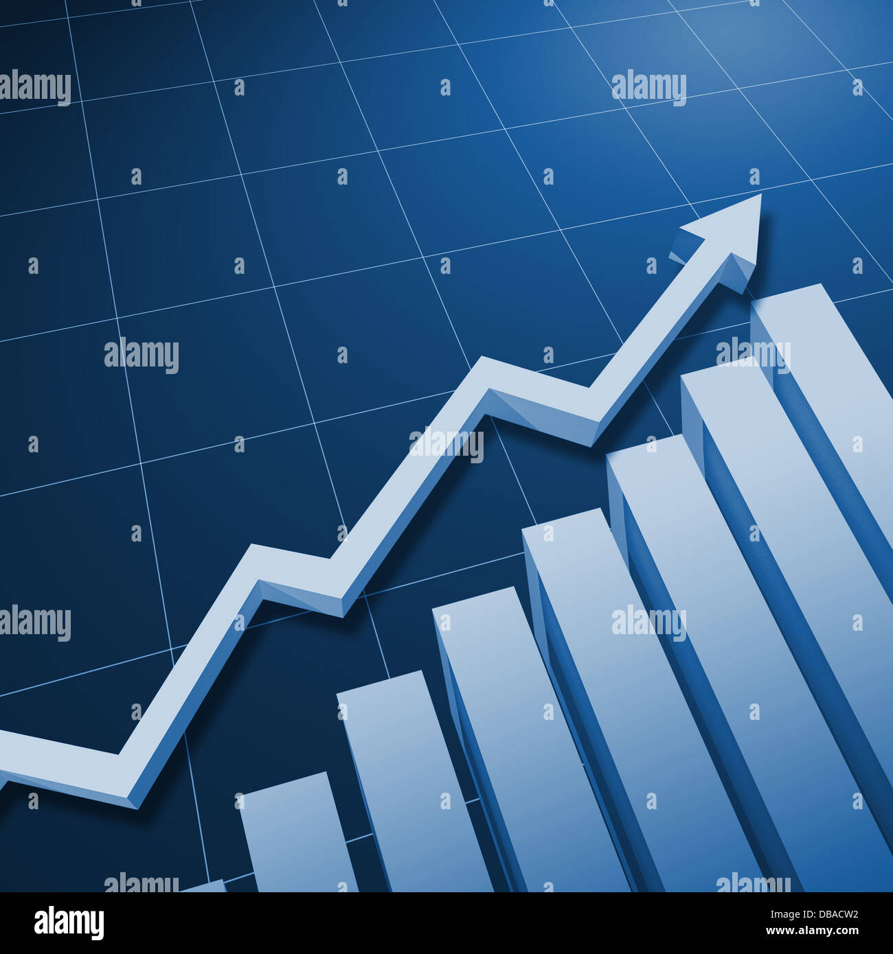 Charts and upward directed arrows Stock Photo - Alamy