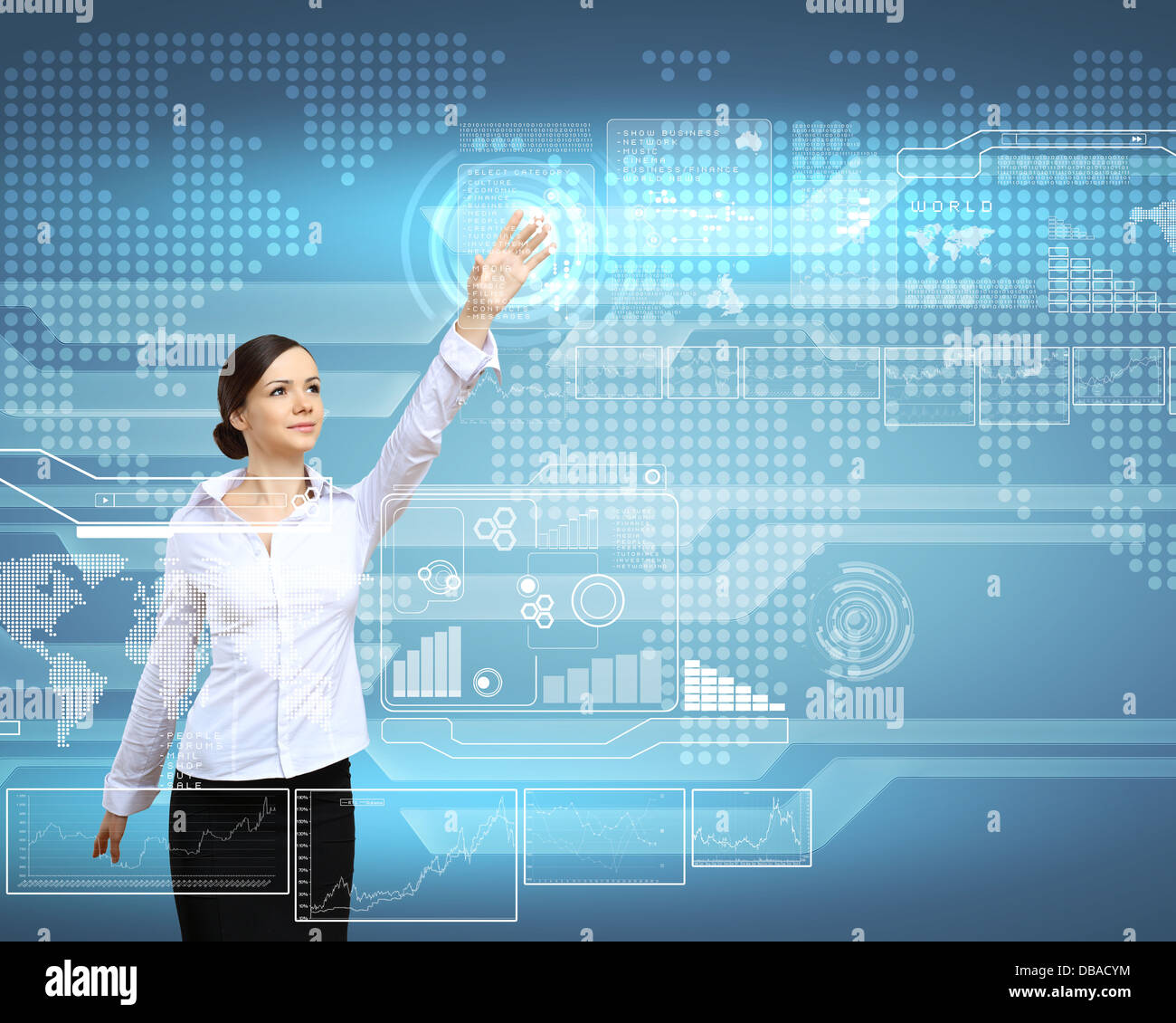 Touch screen technology Stock Photo - Alamy