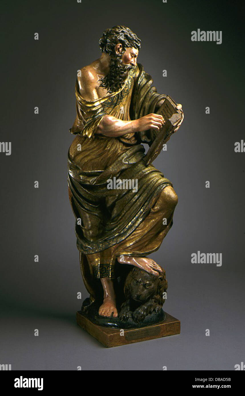 This artwork depicting Saint Mark, part of the Los Angeles County ...