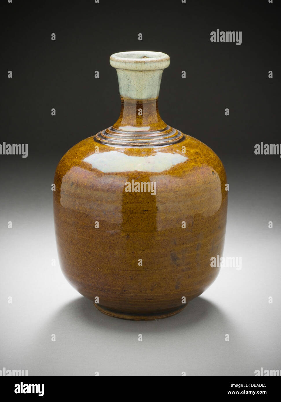 This tokkuri, or sake bottle, is a traditional Japanese ceramic vessel ...