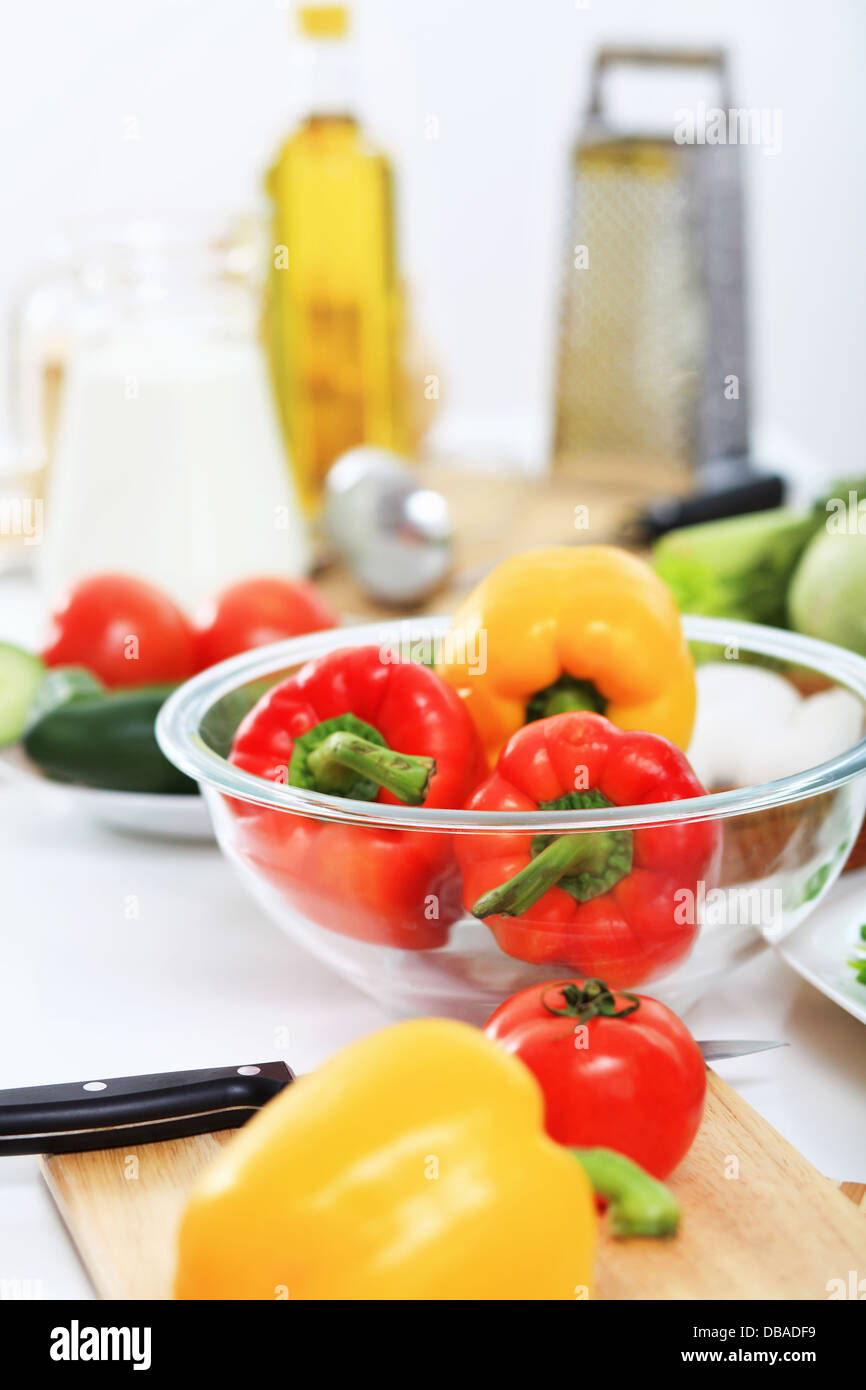 Fresh healthy food Stock Photo - Alamy