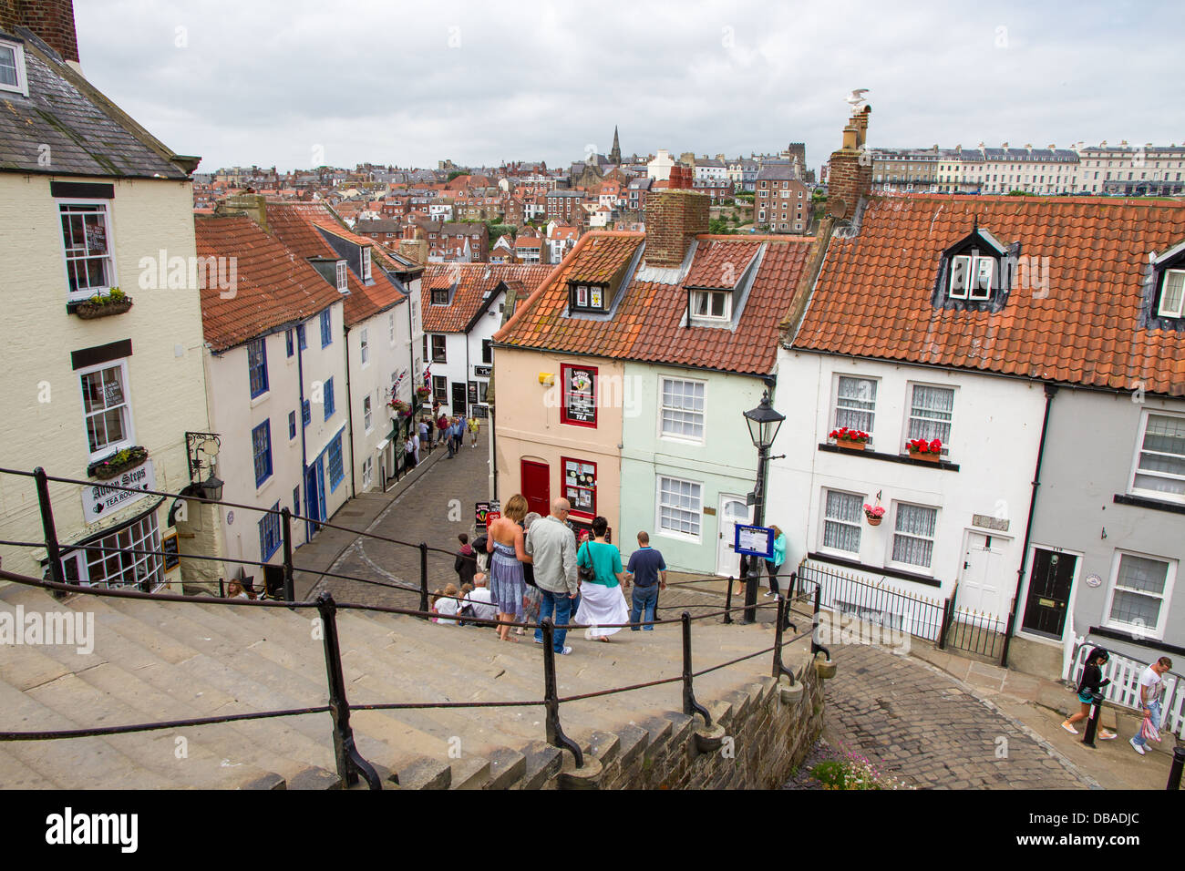 Whitby abbey steps hi-res stock photography and images - Alamy