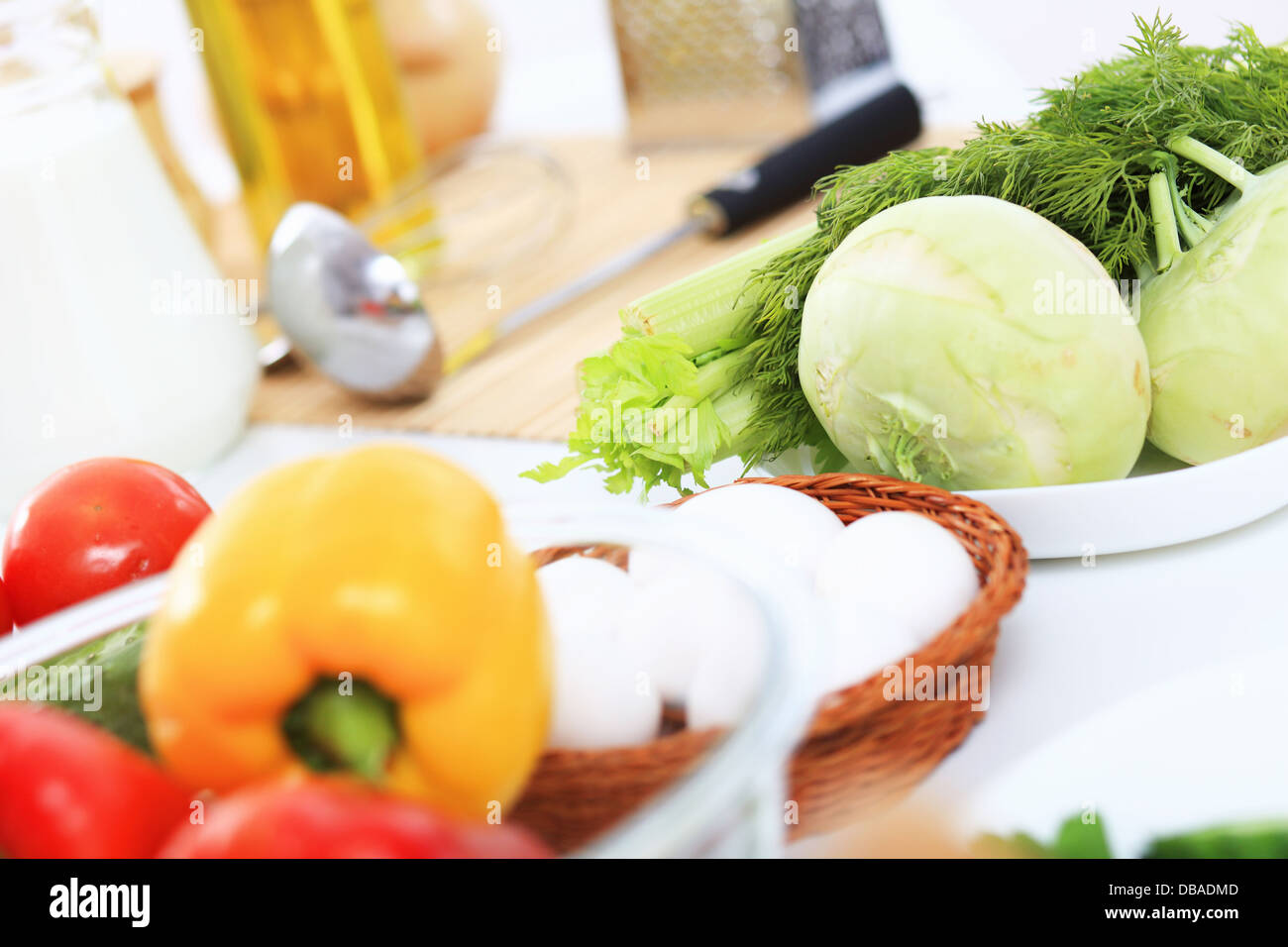 Fresh healthy food Stock Photo - Alamy