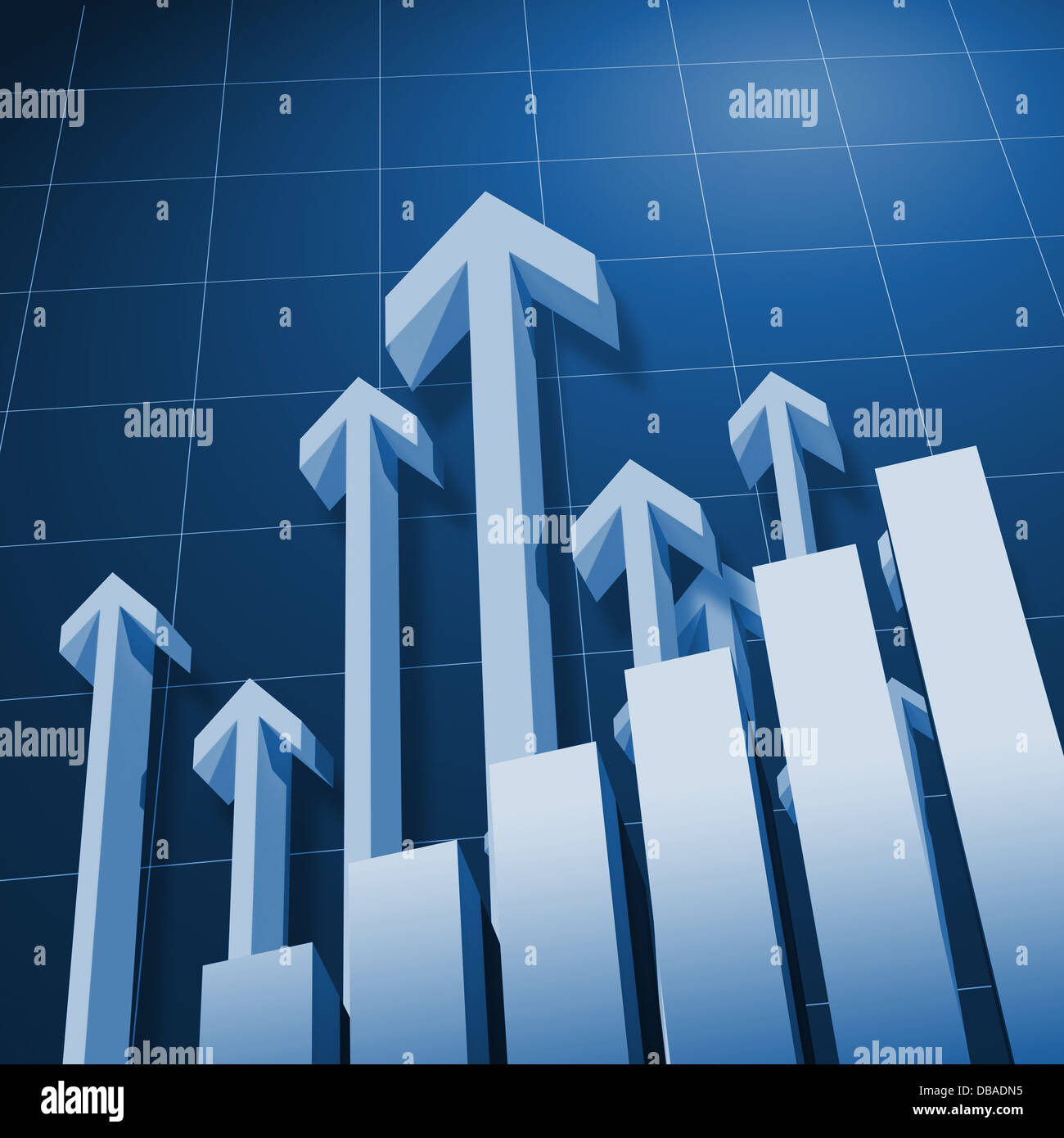 Line chart upward arrows hi-res stock photography and images - Alamy