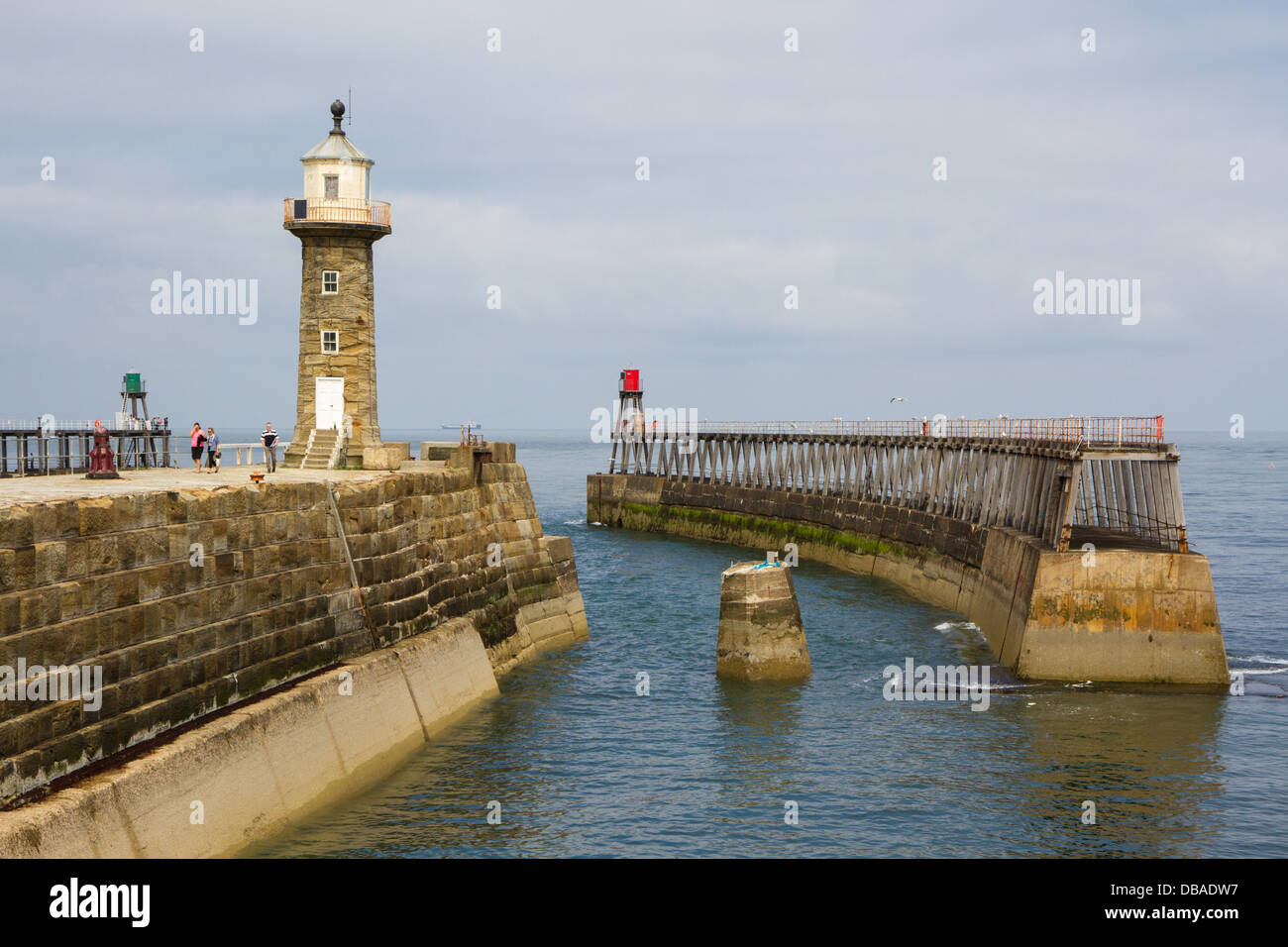 Whitby east pier extension hi-res stock photography and images - Alamy