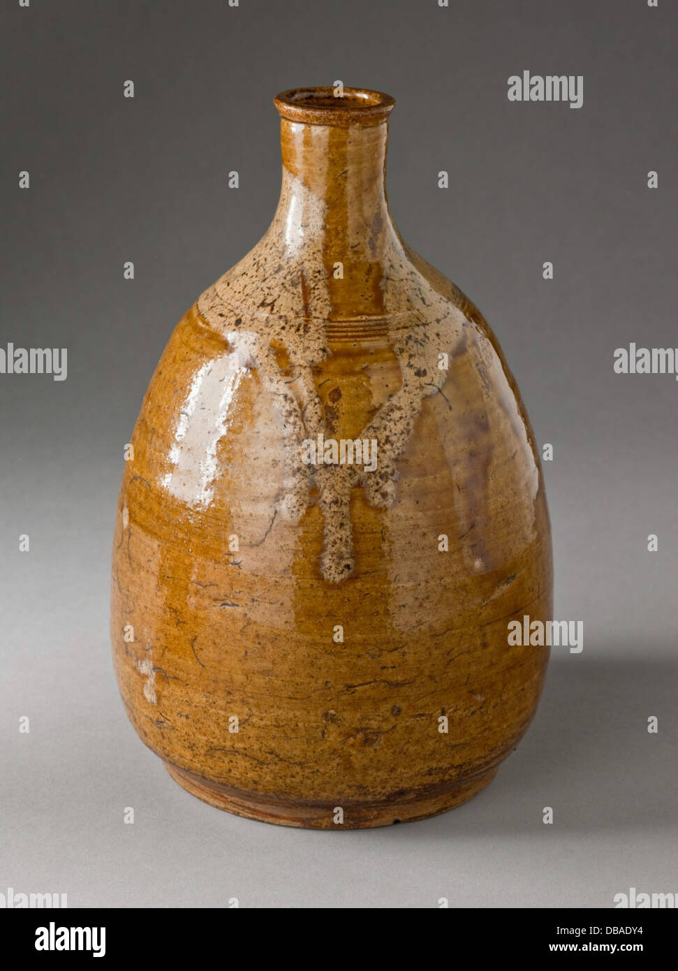 This tokkuri sake bottle, an example of traditional Japanese ceramic ...