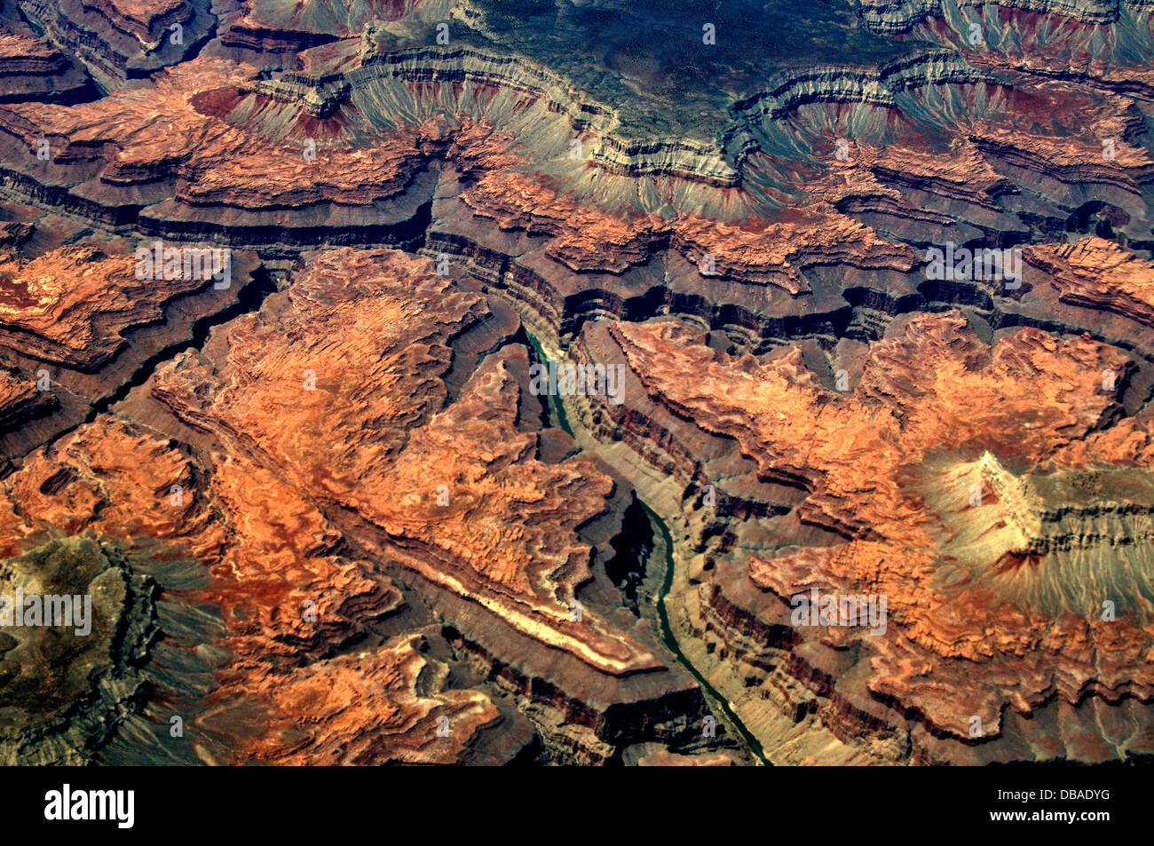 Grand Canyon of the Colorado in Arizona, aerial view Stock Photo - Alamy
