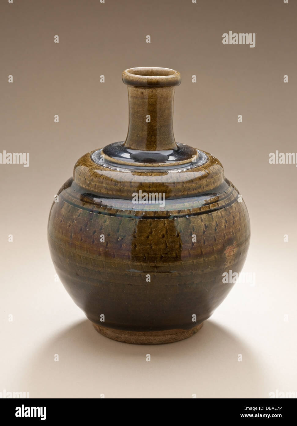 This tokkuri sake vessel from Japan features traditional ceramic ...