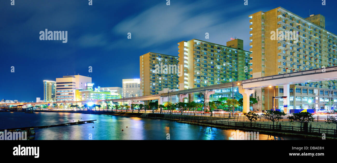 Naha, Okinawa, Japan port and cityscape Stock Photo - Alamy
