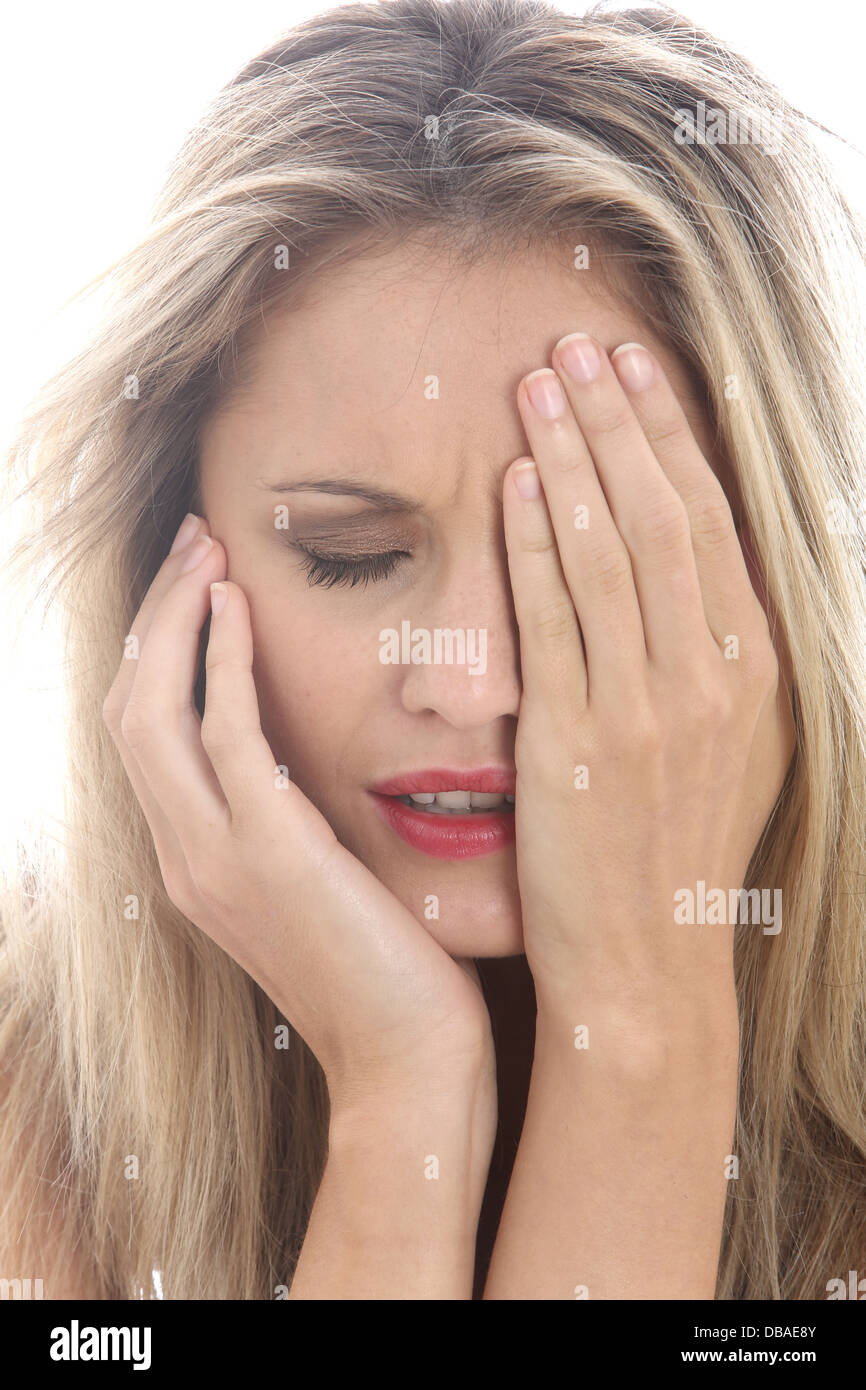 Model Released. Depressed Crying Upset Young Woman Stock Photo - Alamy
