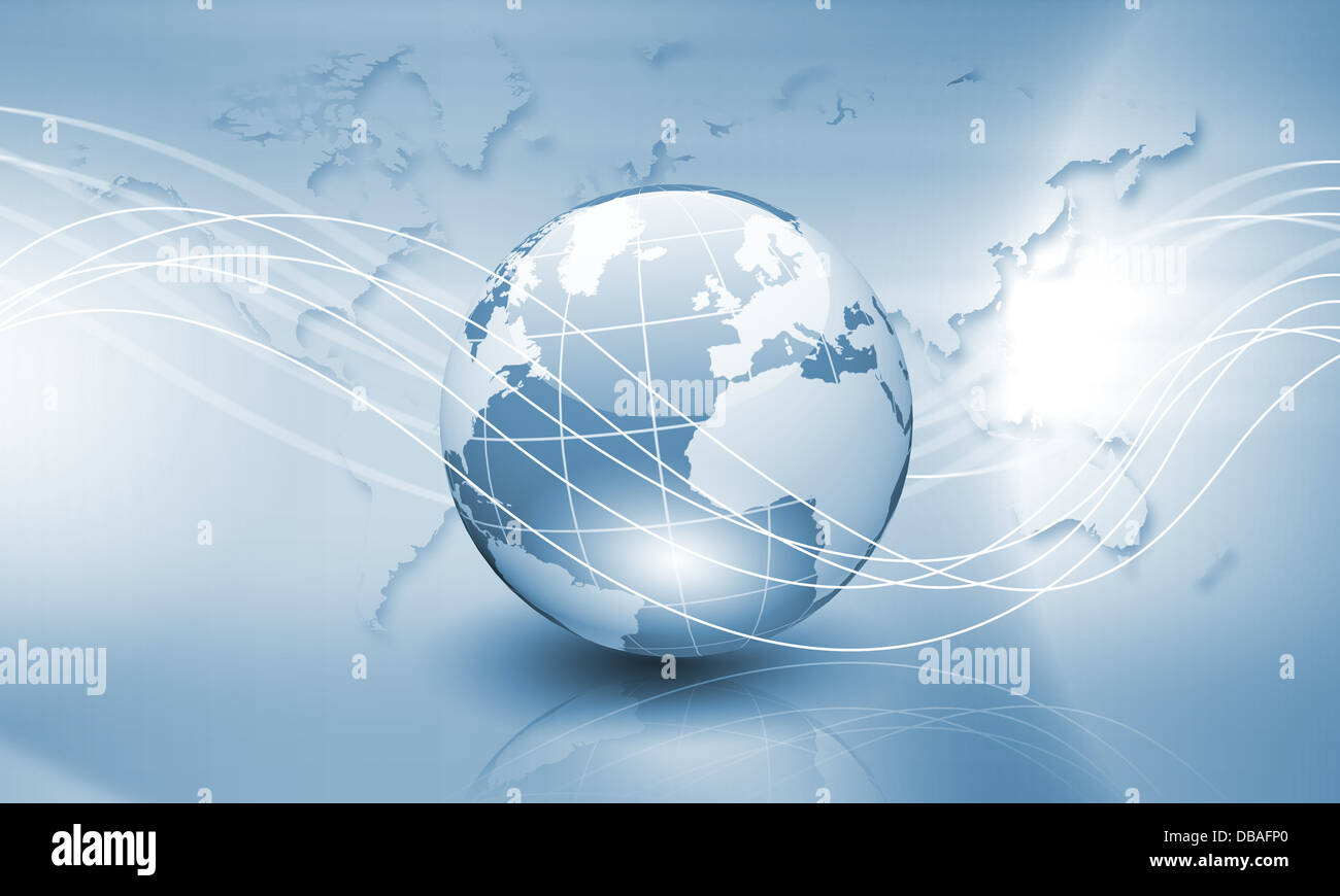 Image of light blue planet Earth Stock Photo - Alamy