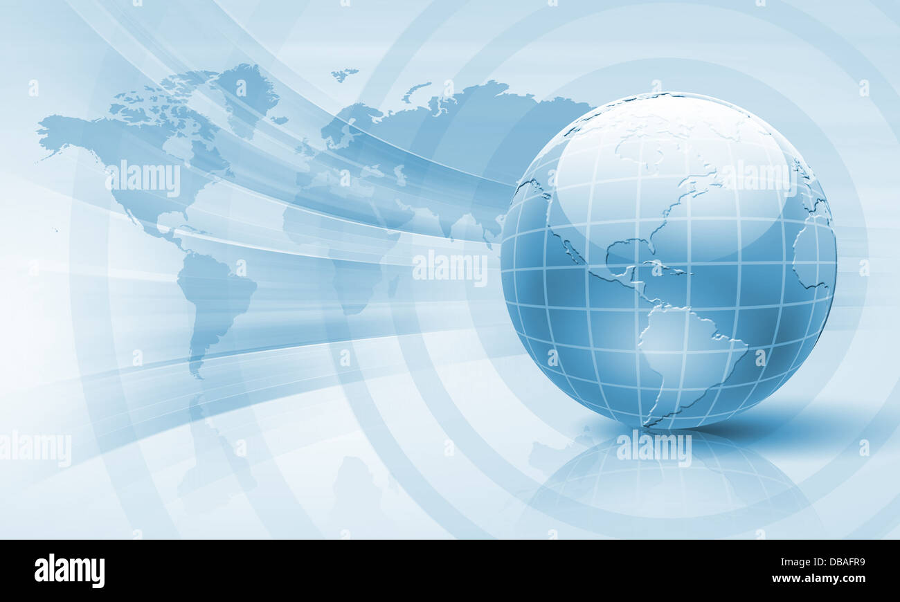 Image of light blue planet Earth Stock Photo - Alamy