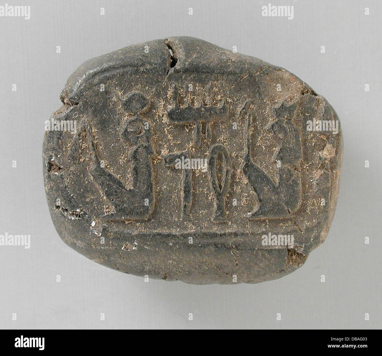 This seal impression, made from clay, was used by a priest in ancient ...