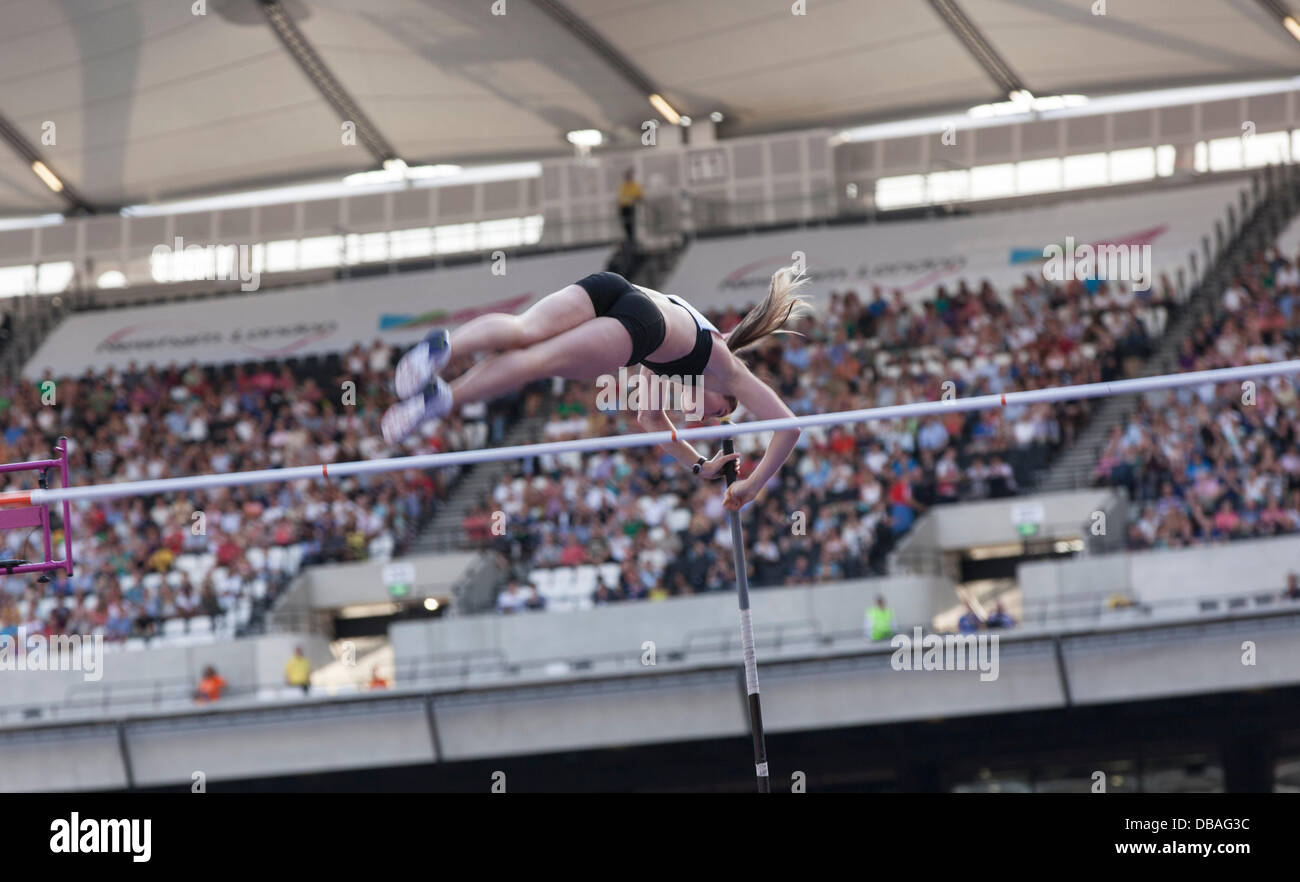 London, UK. 26th July, Sally Peake in action at the womens Pole Vault ...