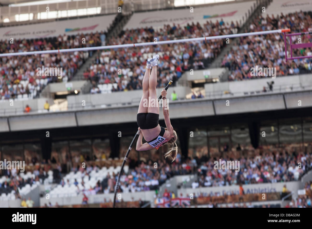 London, UK. 26th July, Sally Peake in action at the womens Pole Vault ...