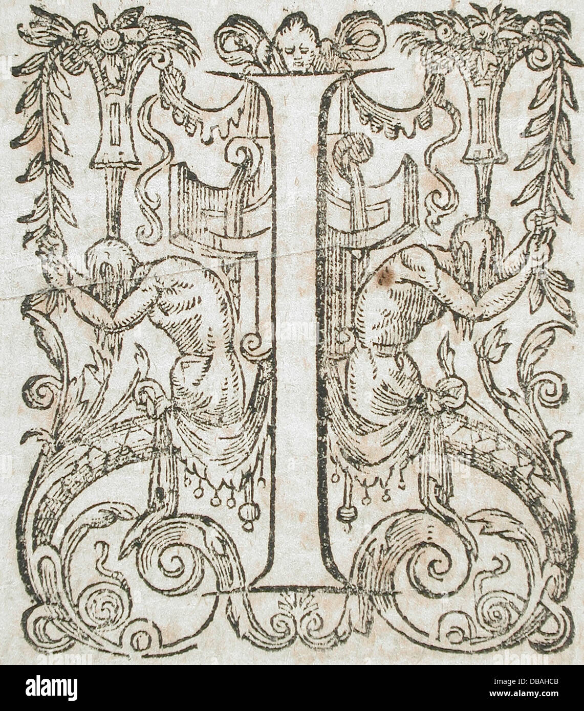 This collection features seventeen ornamental letters, including I, M ...
