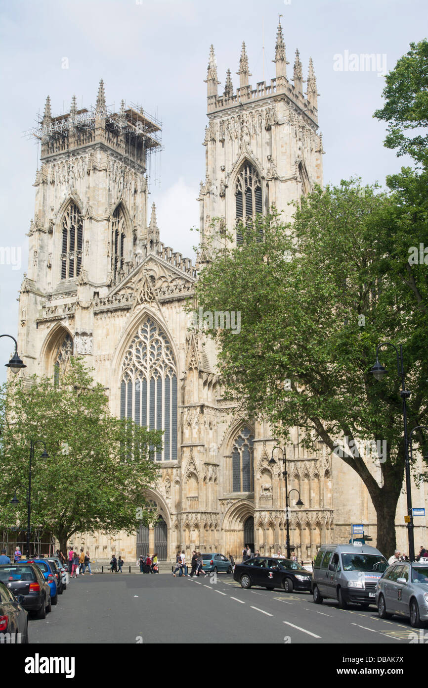 York Minster viewed from Duncombe Place Stock Photo - Alamy