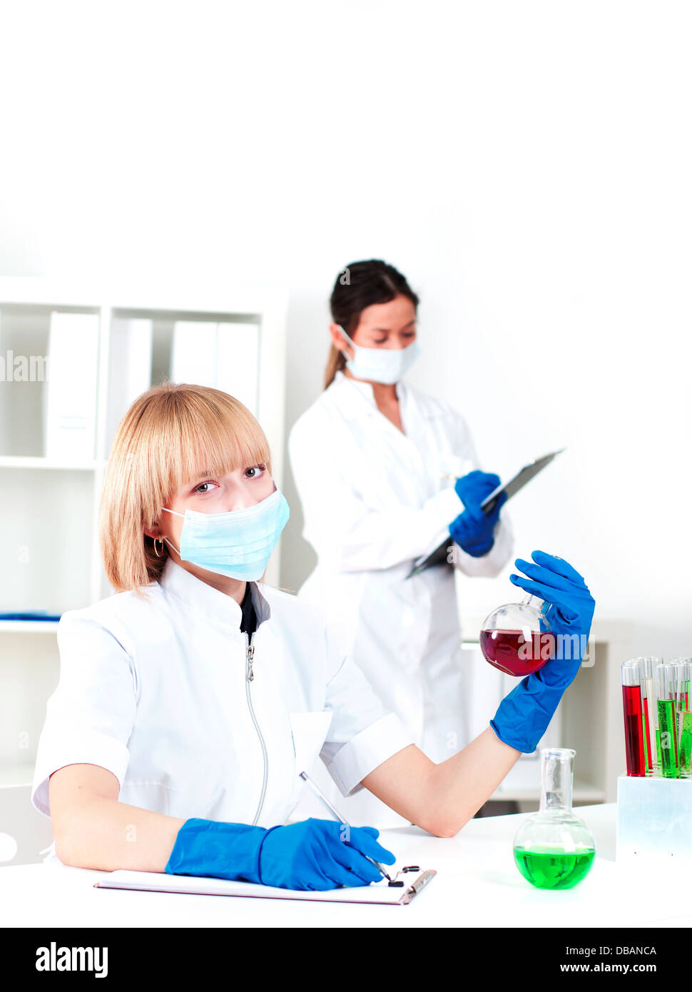 portrait of chemists Stock Photo - Alamy