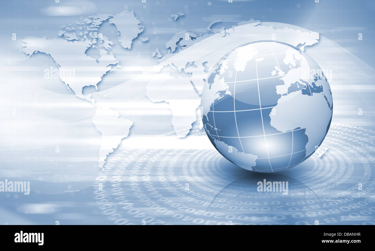 Image of light blue planet Earth Stock Photo - Alamy