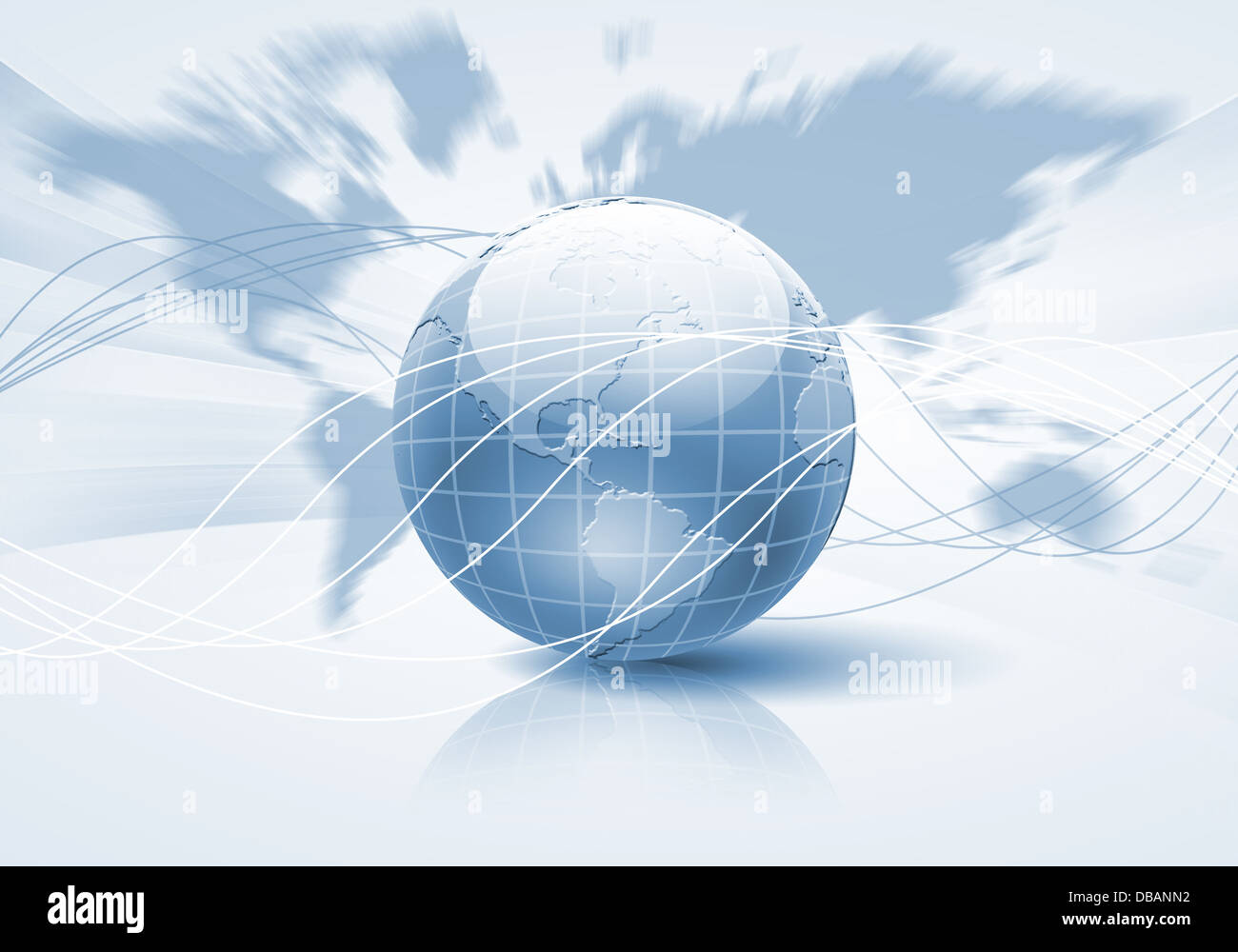 Image of light blue planet Earth Stock Photo - Alamy