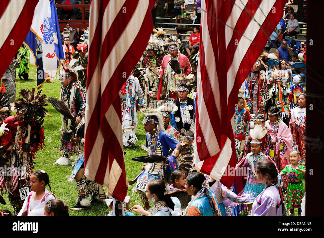 Winnebago, Nebraska, USA. 26th July, 2013. Members of 72 tribes from ...