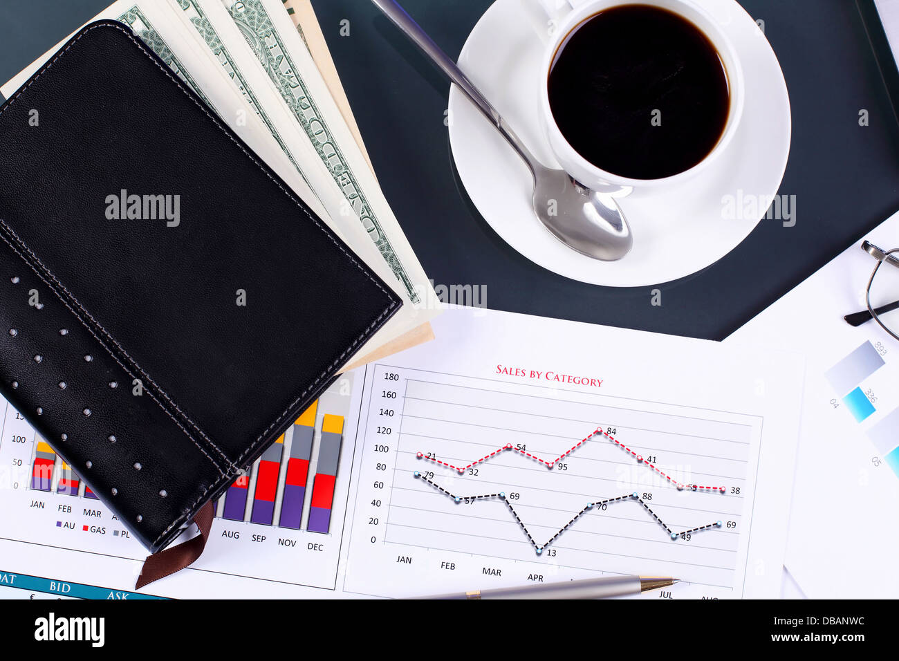 Business papers on the work place Stock Photo - Alamy