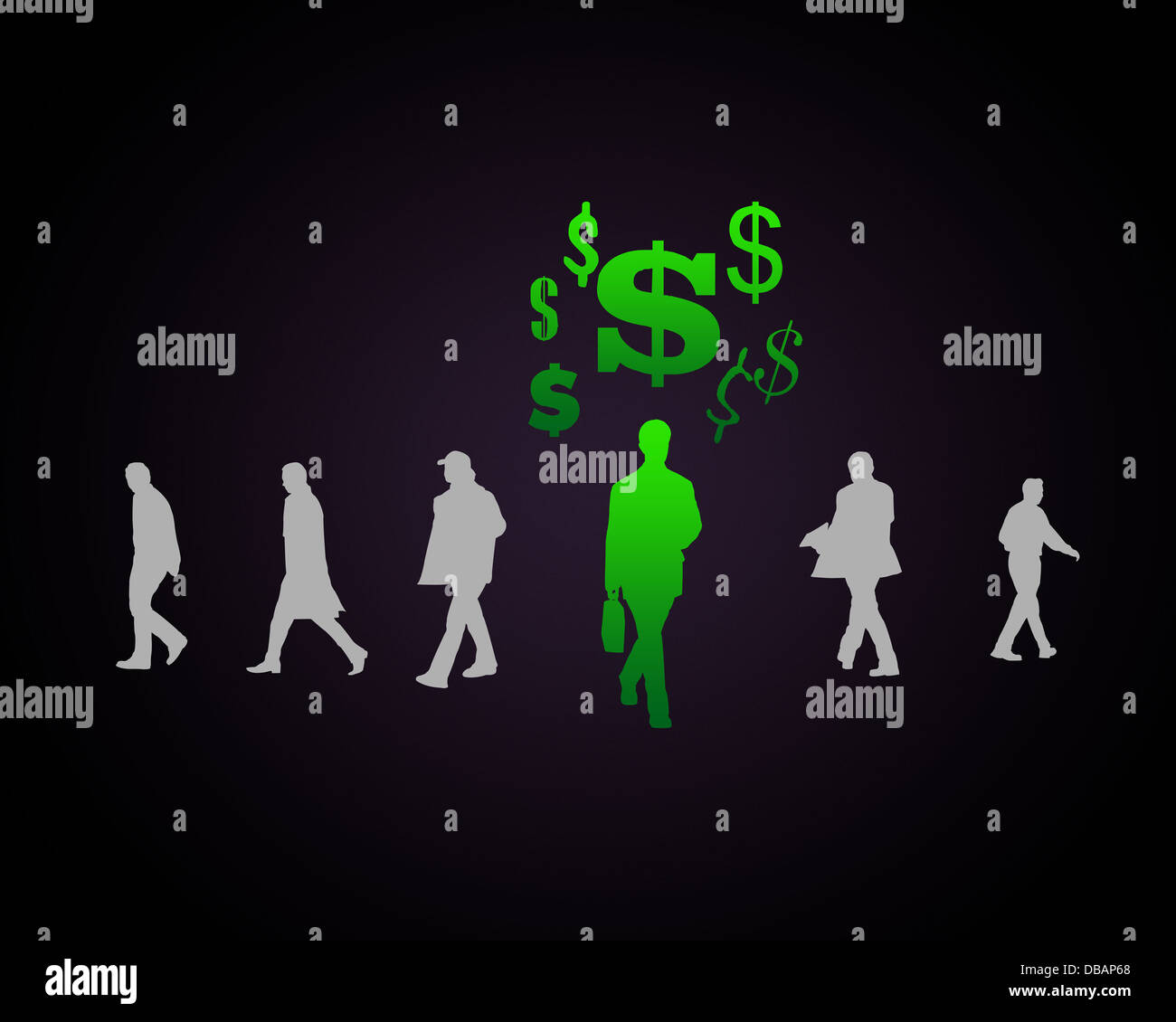 Human figure with currency symbol Stock Photo - Alamy