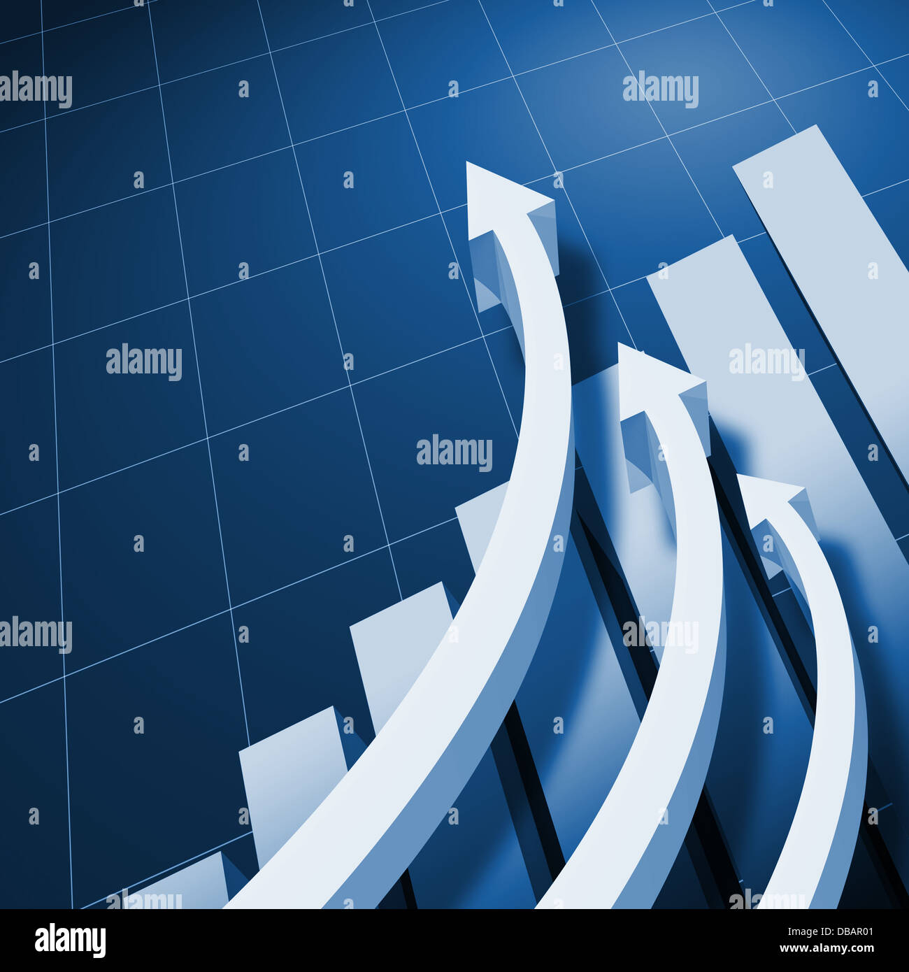 Line chart upward arrows hi-res stock photography and images - Alamy