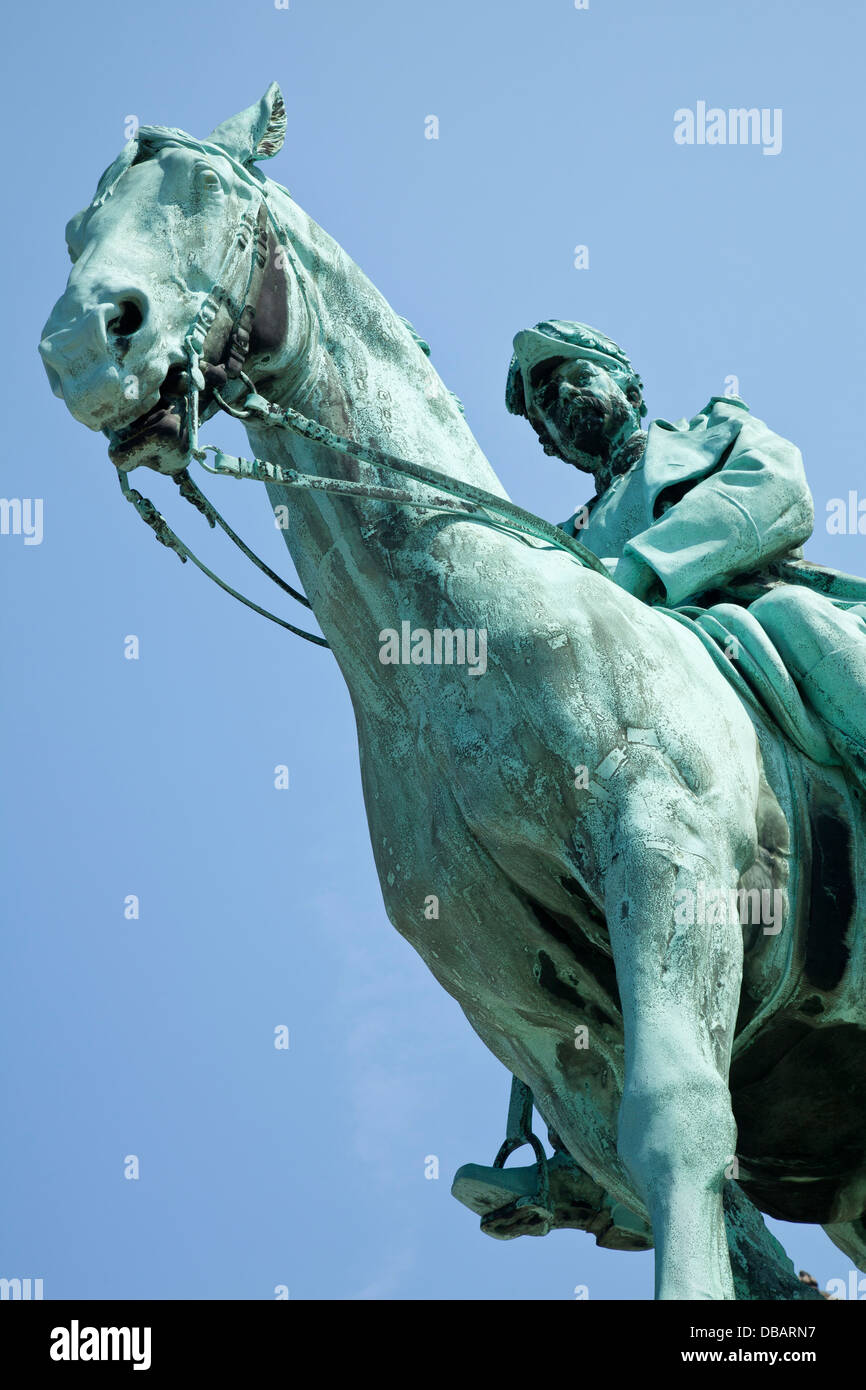 Statue of Christian IX at Christiansborg Palace Stock Photo - Alamy