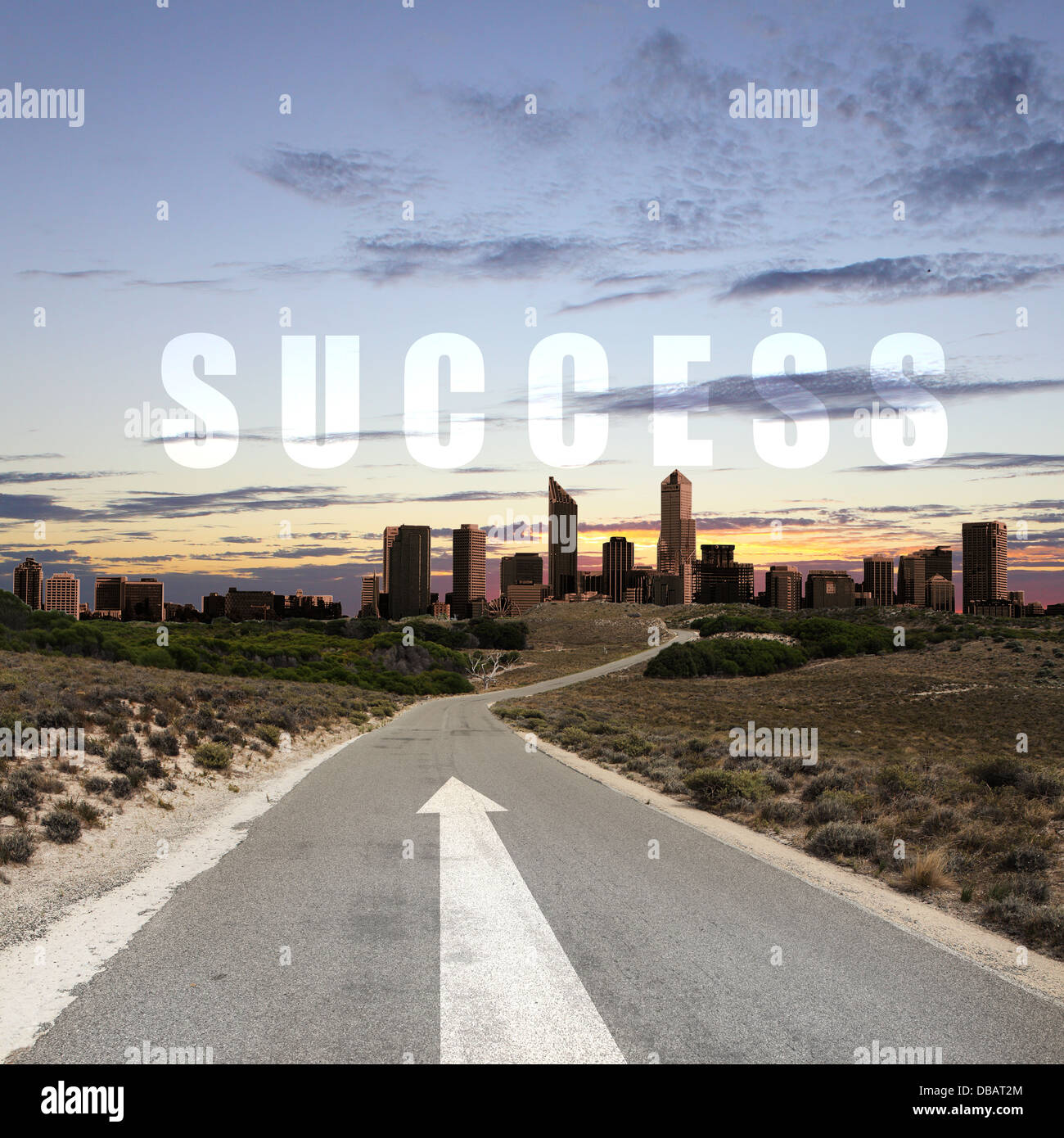 Start Straight for sun Stock Photo - Alamy