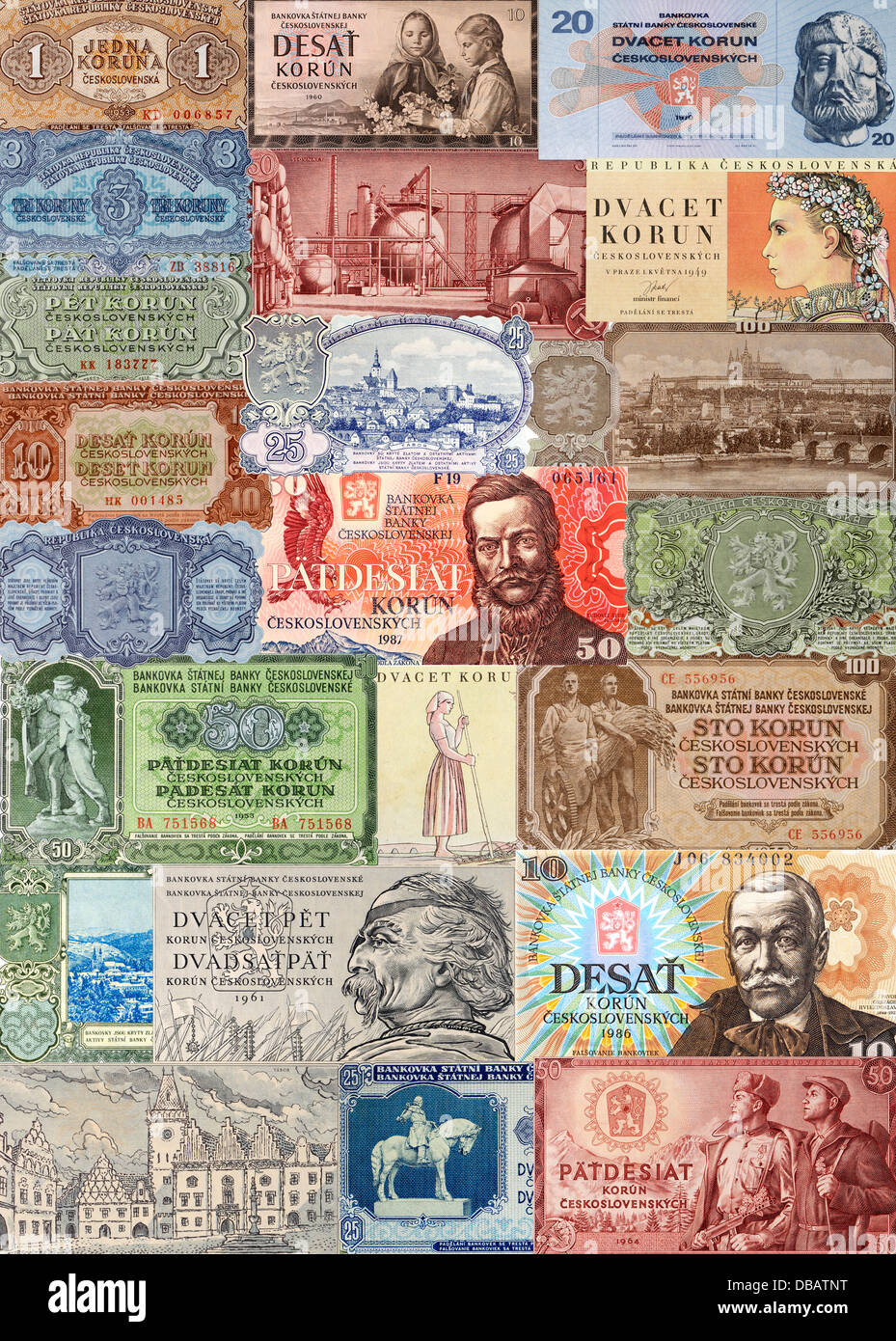 Czech banknotes hi-res stock photography and images - Alamy