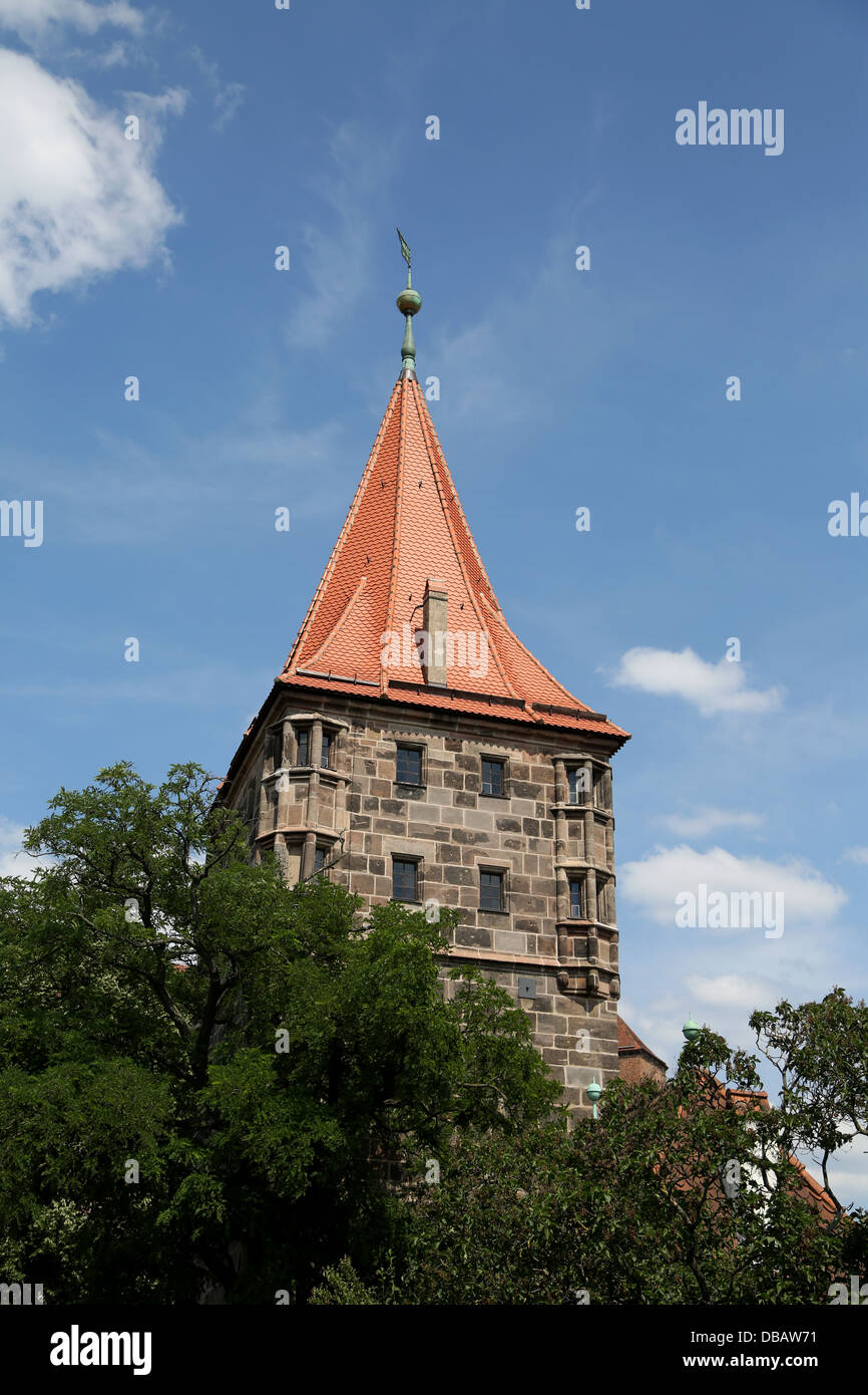 Gate tower in the old town of nuremberg hi-res stock photography and ...
