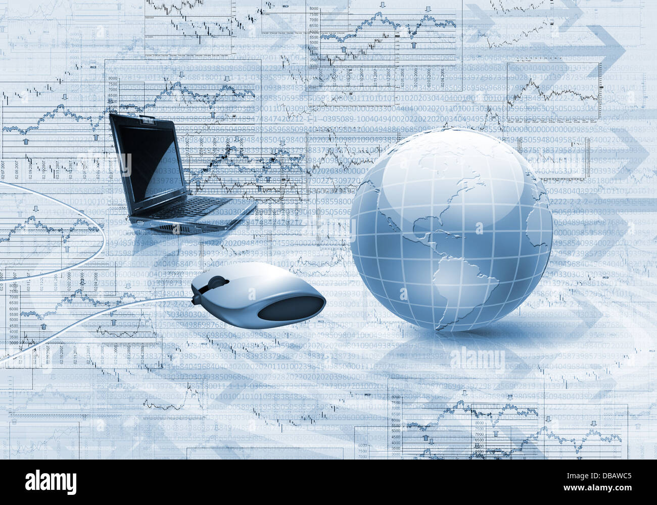 Image of light blue planet Earth Stock Photo - Alamy