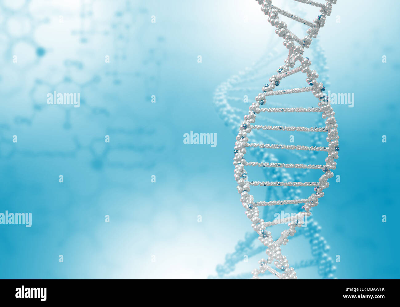 DNA strand illustration Stock Photo - Alamy