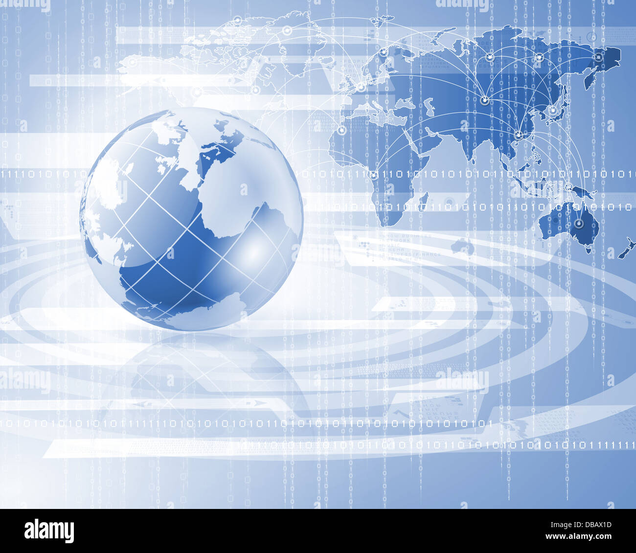 Technology and the world Stock Photo - Alamy