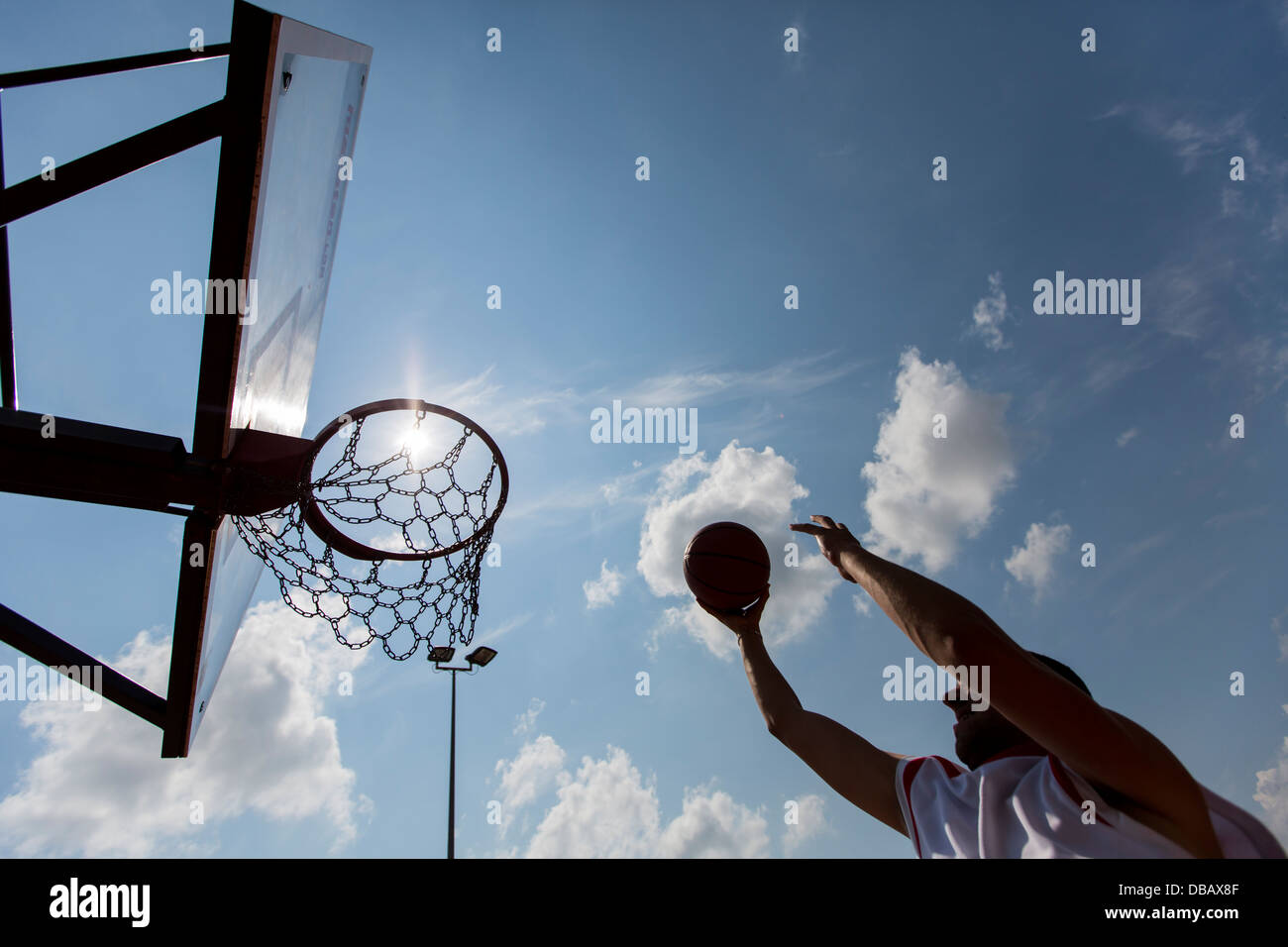 Caucasian man basketball street player hi-res stock photography and ...