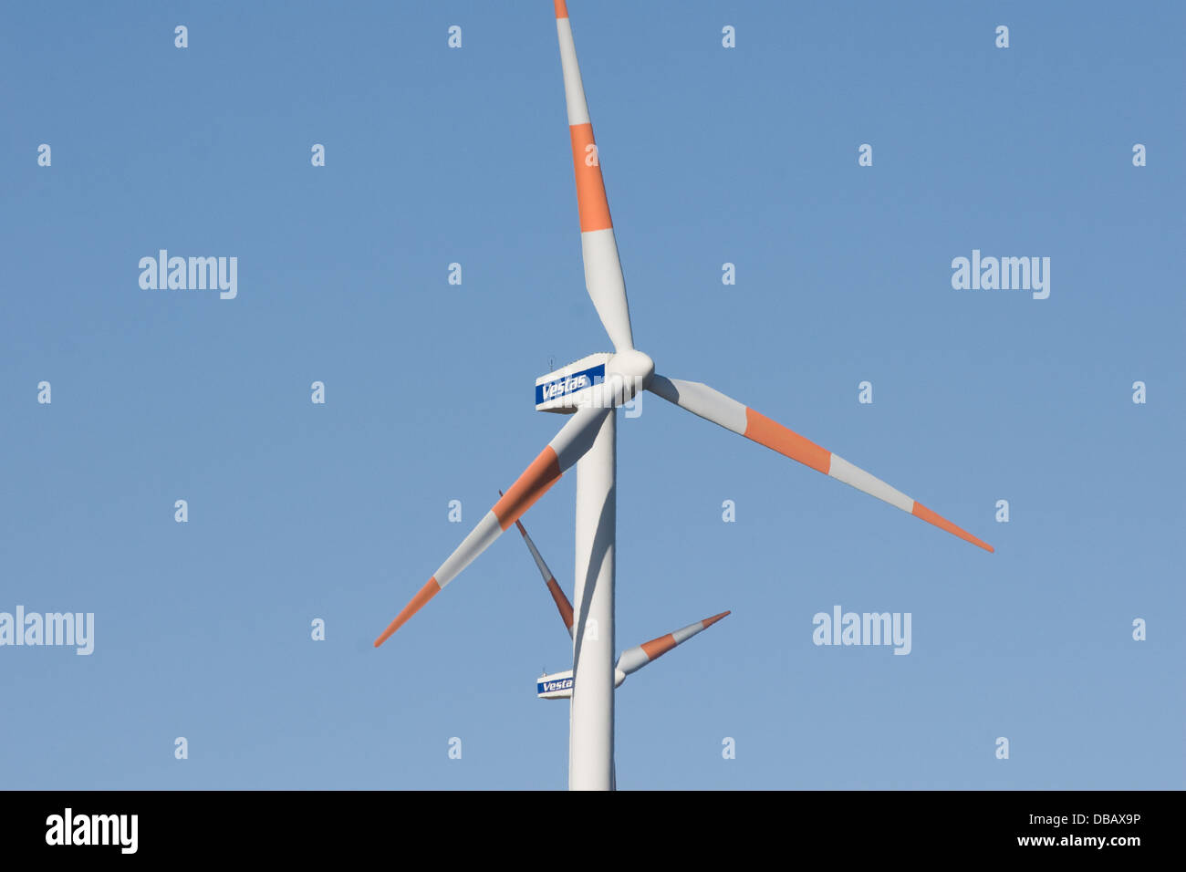 wind Turbines on the central plateau On the island of Madeira Portugal ...