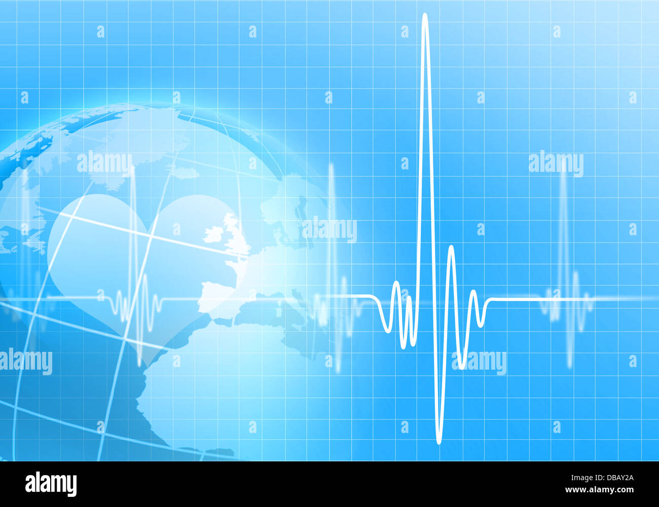 Heart beat illustration Stock Photo - Alamy