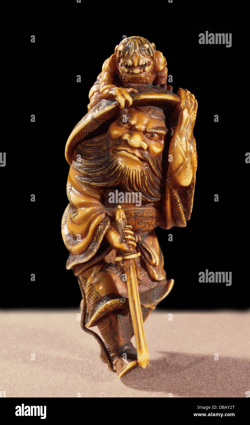 This piece from the Los Angeles County Museum of Art depicts Shoki, the ...