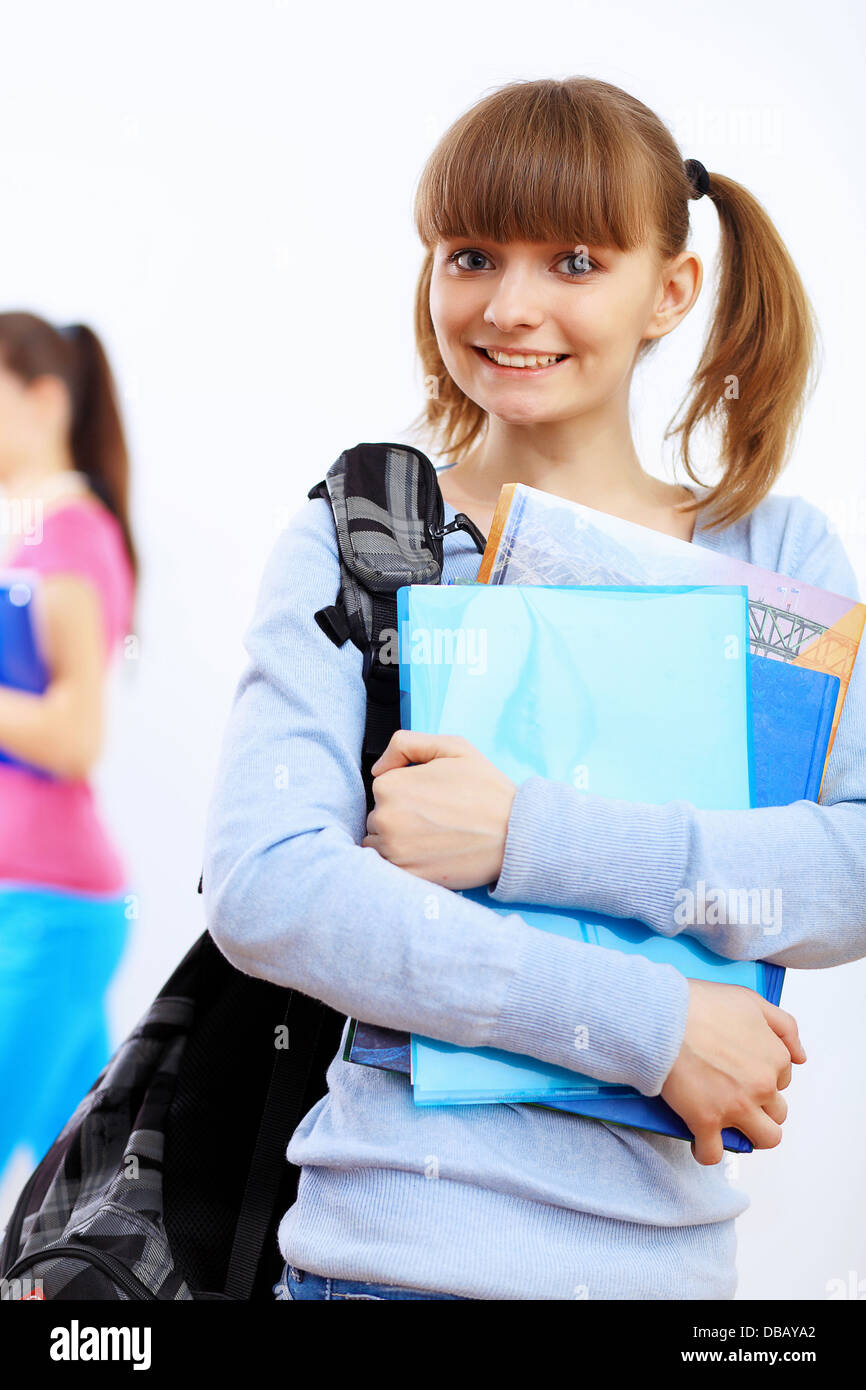 Student with books Stock Photo - Alamy