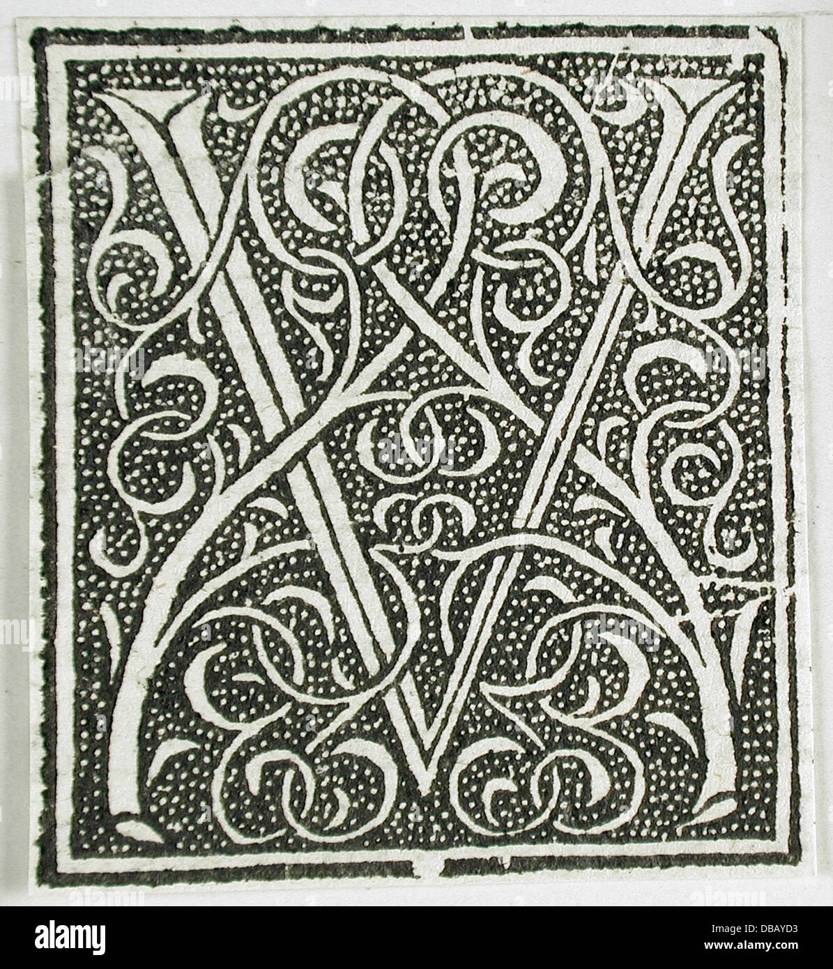 These sixteen ornamental letters, each uniquely designed, are part of ...