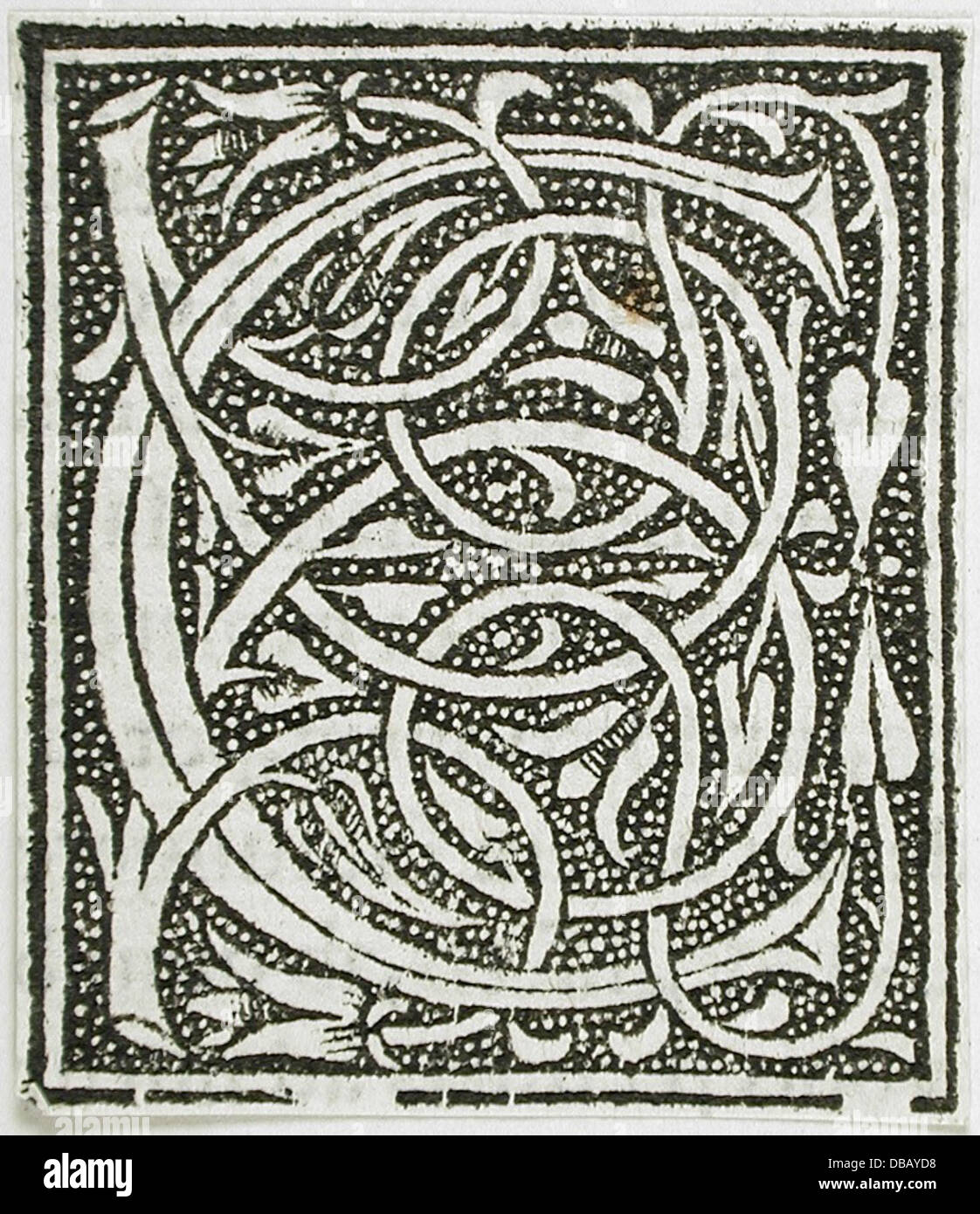 This series of sixteen ornamental letters, displayed at LACMA ...